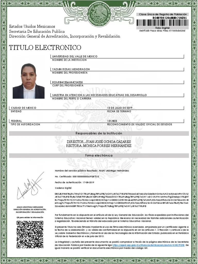 Documentos para la Titulación